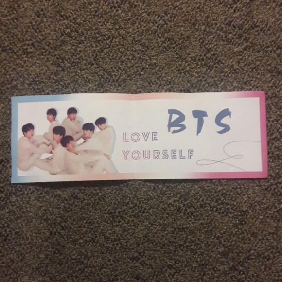 Accessories | Bts Kpop Concert Hand Banner | Poshmark